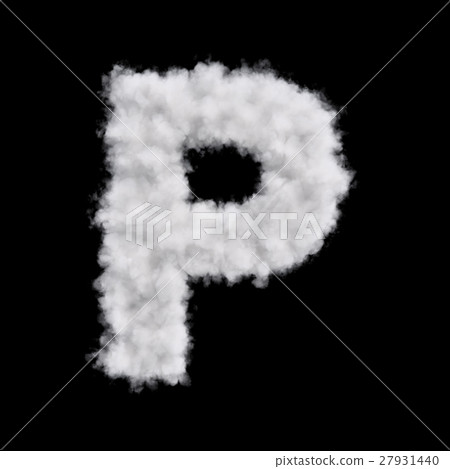 Cloud letter P - Stock Illustration [27931440] - PIXTA
