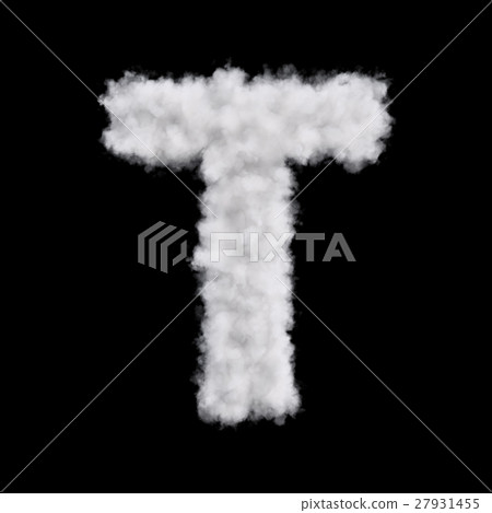 Cloud letter T - Stock Illustration [27931455] - PIXTA