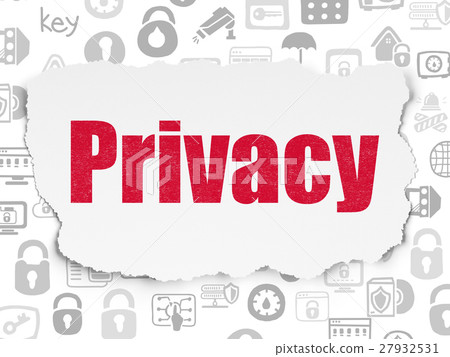 Privacy concept: Privacy on Torn Paper background - Stock Illustration ...