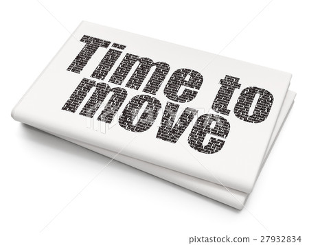 Time concept: Time to Move on Blank Newspaper - Stock Illustration ...
