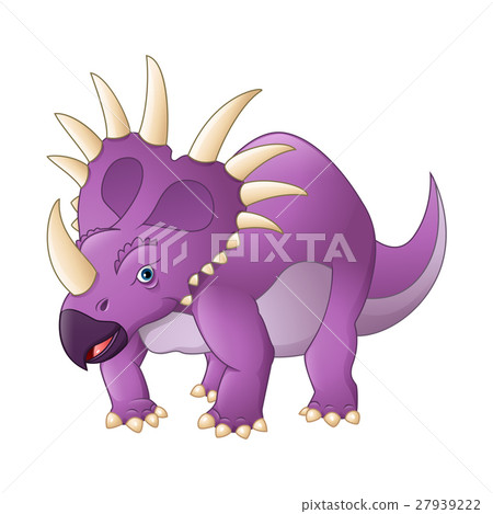Cartoon styracosaurus - Stock Illustration [27939222] - PIXTA