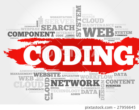 Coding word cloud - Stock Illustration [27956645] - PIXTA