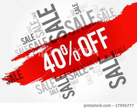 40% OFF Sale words cloud - Stock Illustration [27956777] - PIXTA