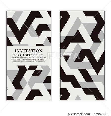 Modern greeting card, invitation. - Stock Illustration [27957315] - PIXTA