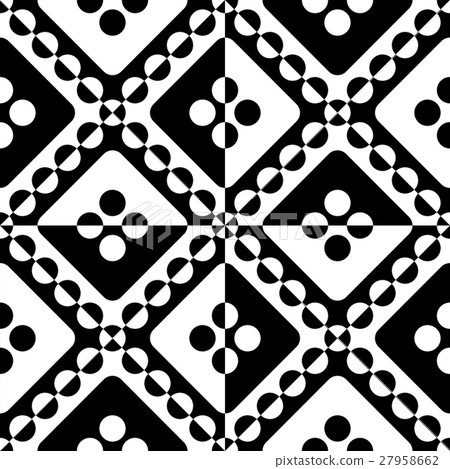 Seamless Circle, Square and Triangle Pattern - Stock Illustration ...