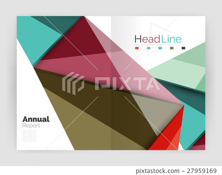 Low poly triangle business background - Stock Illustration [27959169 ...