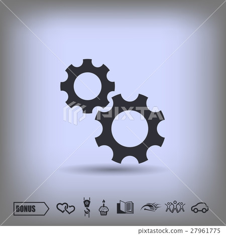 Pictograph of gear - Stock Illustration [27961775] - PIXTA