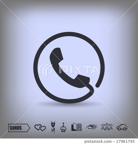 Pictograph of phone - Stock Illustration [27961795] - PIXTA