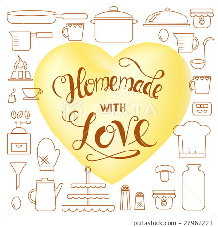 Homemade with love - Stock Illustration [27962221] - PIXTA