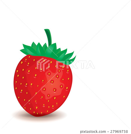 Straw berry cartoon-插圖素材 [27969738] - PIXTA圖庫
