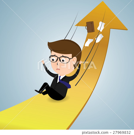 Businessman falling down - Stock Illustration [27969832] - PIXTA