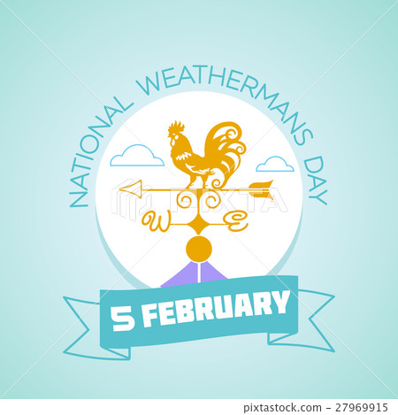 5 February National Weatherman's Day - Stock Illustration [27969915 ...