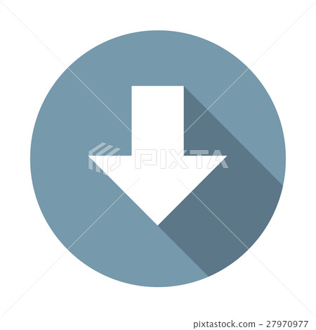Business icon - Down arrow - Stock Illustration [27970977] - PIXTA