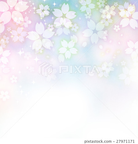 Sakura texture background material - Stock Illustration [27971171] - PIXTA