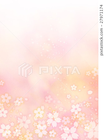 Sakura texture background material - Stock Illustration [27971174] - PIXTA