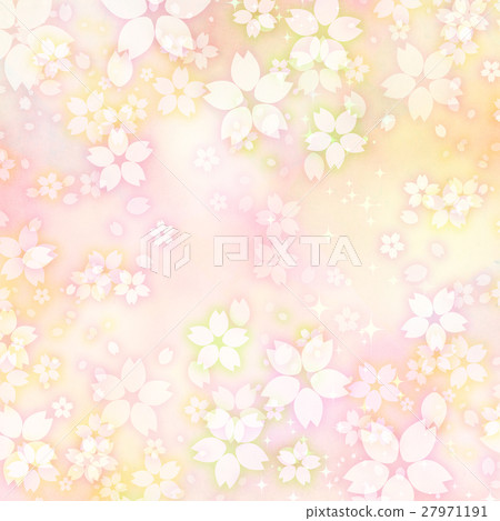 Sakura texture background material - Stock Illustration [27971191] - PIXTA
