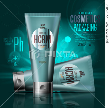 Realistic cosmetic shower gel container - Stock Illustration [27985835 ...