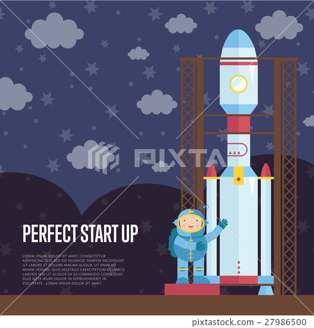 Perfect Start Up Cartoon Vector - Stock Illustration [27986500] - PIXTA