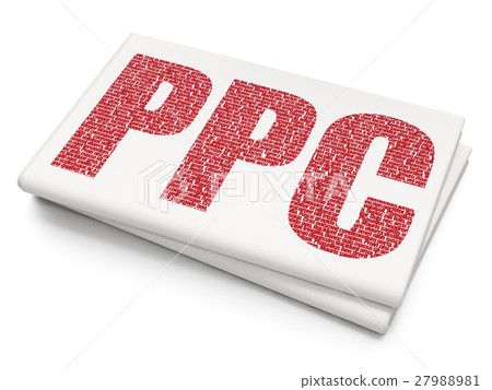 Advertising concept: PPC on Blank Newspaper - Stock Illustration ...