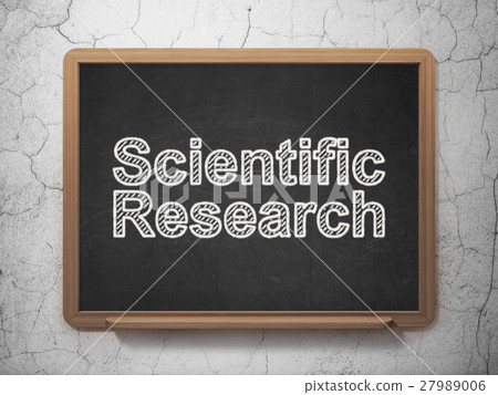 Science concept: Scientific Research on chalkboard - Stock Illustration ...