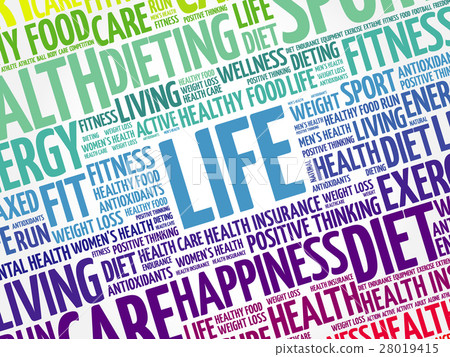 LIFE word cloud background - Stock Illustration [28019415] - PIXTA