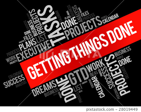 Getting Things Done Word Cloud - Stock Illustration [28019449] - PIXTA