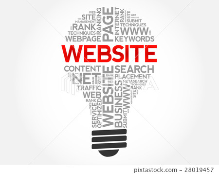 WEBSITE bulb word cloud collage - Stock Illustration [28019457] - PIXTA