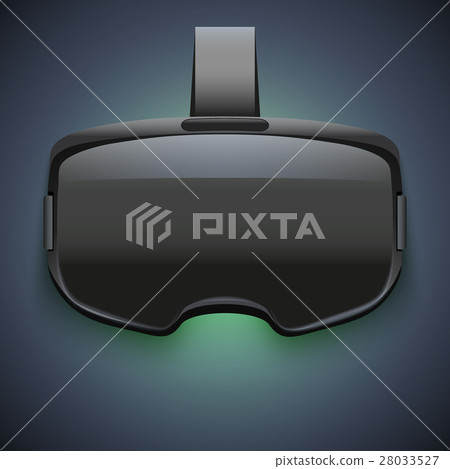 Original stereoscopic 3d VR headset - Stock Illustration [28033527] - PIXTA