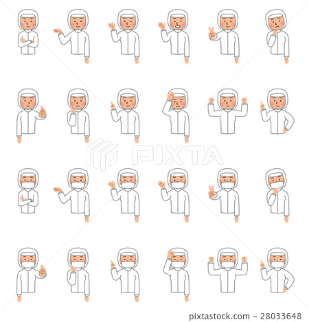 Hygiene manager pose set - Stock Illustration [28033648] - PIXTA