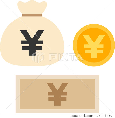 Japanese yen, money icon - Stock Illustration [28041039] - PIXTA