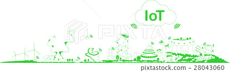 Iot_ Illustration - Stock Illustration [28043060] - PIXTA