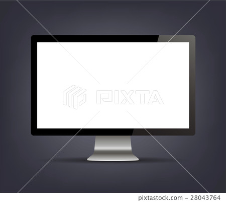 Vector computer monitor display isolated - Stock Illustration [28043764 ...