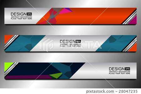 banner color background design - Stock Illustration [28047235] - PIXTA