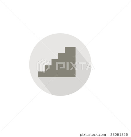 vector stair case flat icon design - Stock Illustration [28061836] - PIXTA