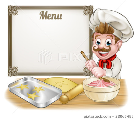 Baker or Pastry Chef Menu Sign - Stock Illustration [28065495] - PIXTA