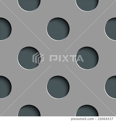 Seamless Circle Pattern - Stock Illustration [28068437] - PIXTA