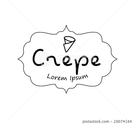 Crepe Logo Design - Stock Illustration [28074184] - PIXTA