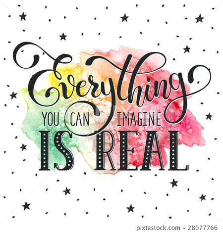 Inspirational calligraphy print - Stock Illustration [28077766] - PIXTA