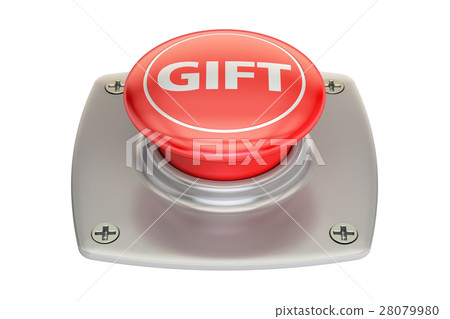 Gift Red Button, 3D rendering - Stock Illustration [28079980] - PIXTA