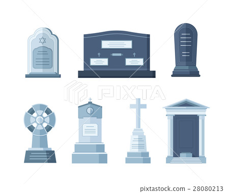 Tombstone crypt vector construction for dead - Stock Illustration ...