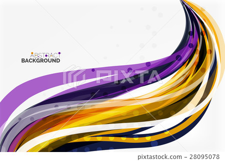 Flowing abstract background - Stock Illustration [28095078] - PIXTA