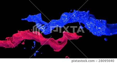 liquid stream on a gray background - Stock Illustration [28095640] - PIXTA