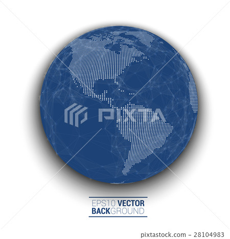 Network globe sphere earth map - Stock Illustration [28104983] - PIXTA