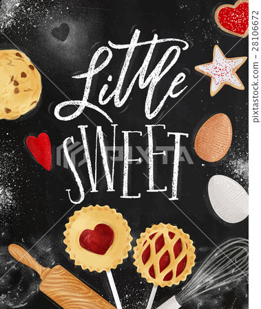 Poster little sweet chalk - Stock Illustration [28106672] - PIXTA