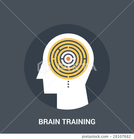 brain training icon concept - Stock Illustration [28107682] - PIXTA