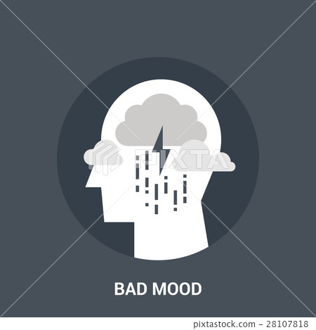 bad mood icon concept - Stock Illustration [28107818] - PIXTA