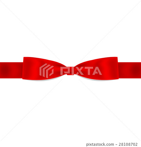 Shiny red ribbon. Vector illustration - Stock Illustration [28108702 ...