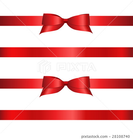 Shiny red ribbon. Vector illustration - Stock Illustration [28108740 ...