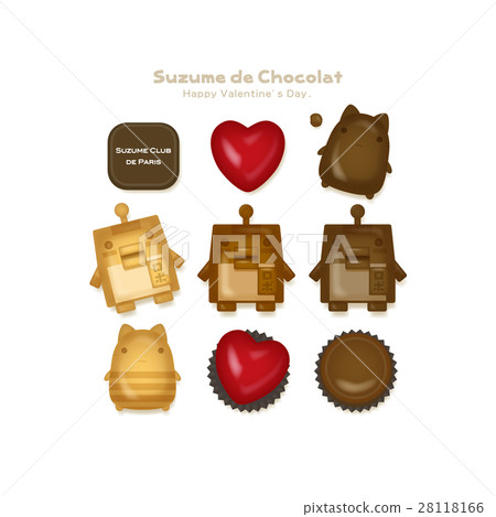 Sparrow Robo Chocolate - Stock Illustration [28118166] - PIXTA