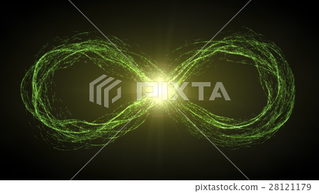 endless loop of moving energy particles - Stock Illustration [28121179 ...